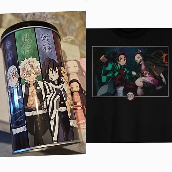 Hot Topic | Accessories | Demon Slayer Shirt And Tin Can | Poshmark